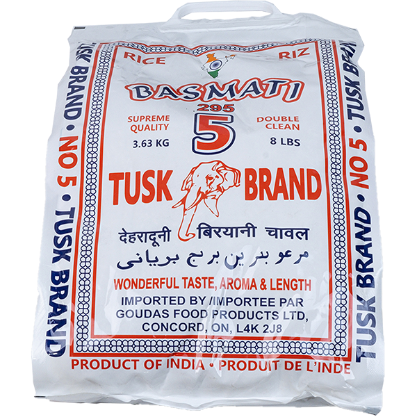 TUSK BRAND NO 5 BASMATI RICE